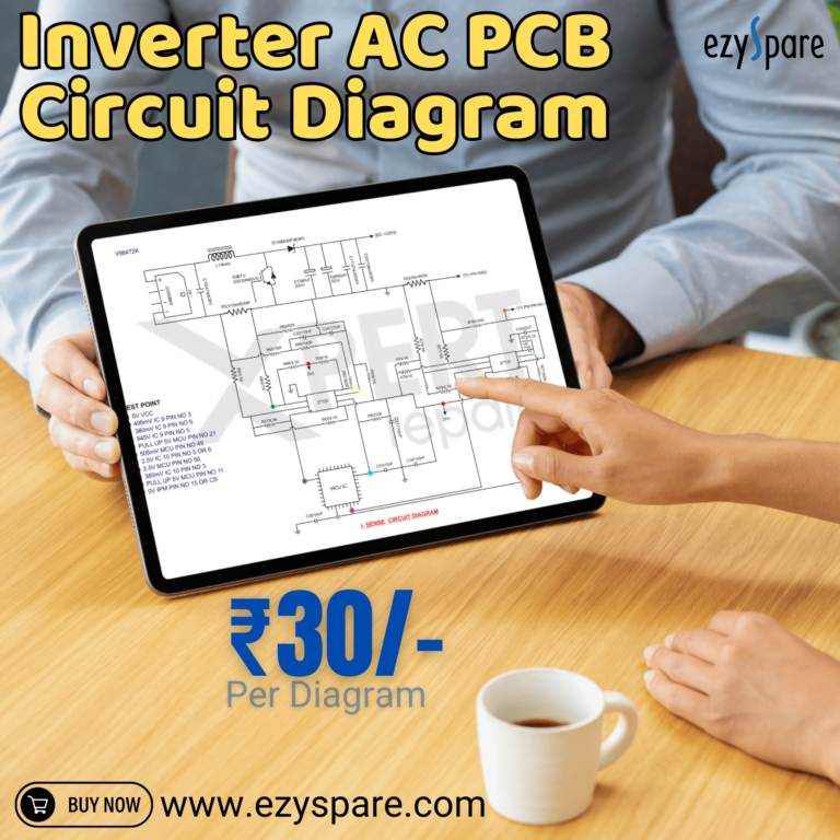 Zero Cross Section Circuit Diagram of Split AC PCB - ezyspare.com