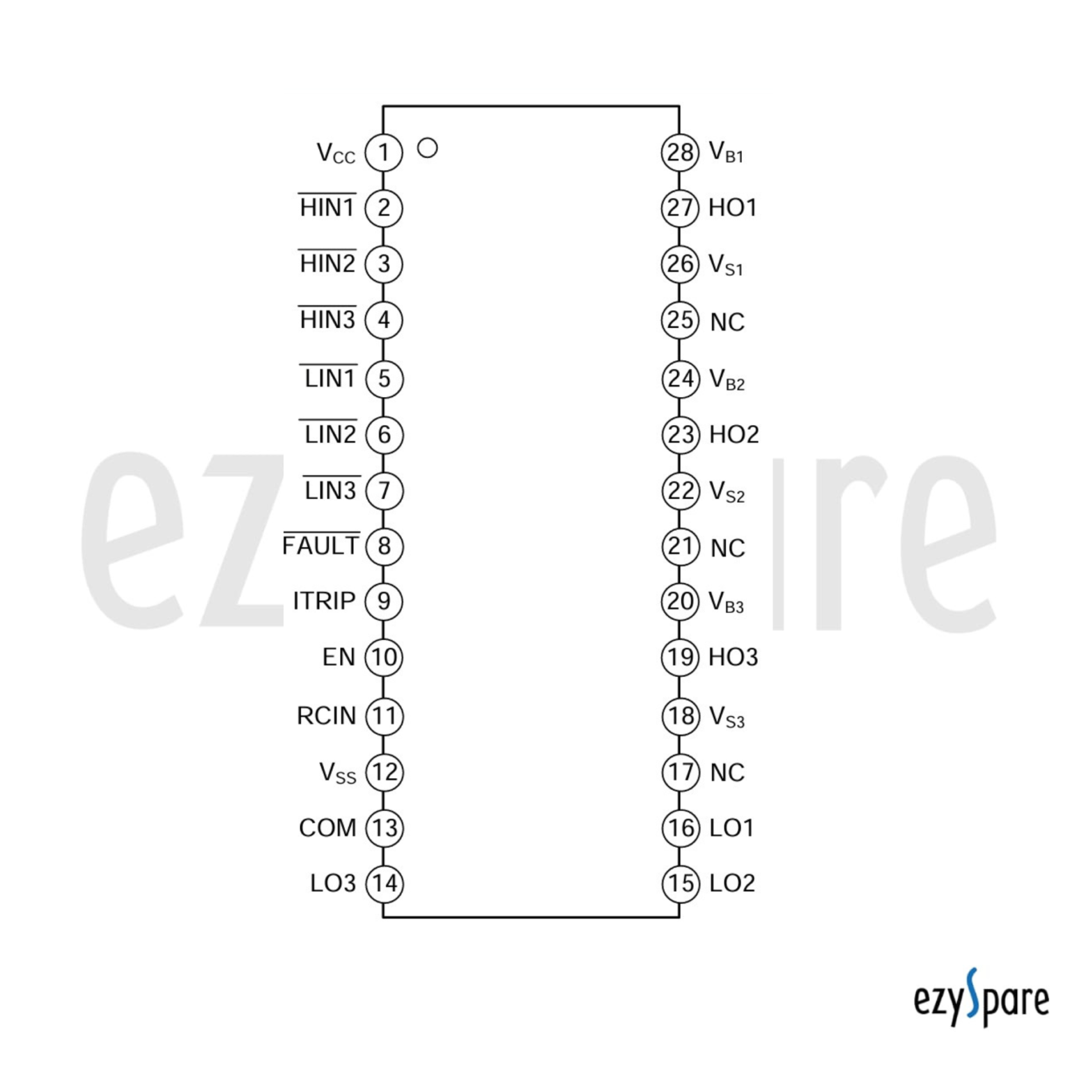 SDH2136U THREE-PHASE HALFBRIDGE GATE DRIVER SMD IC - ezyspare.com