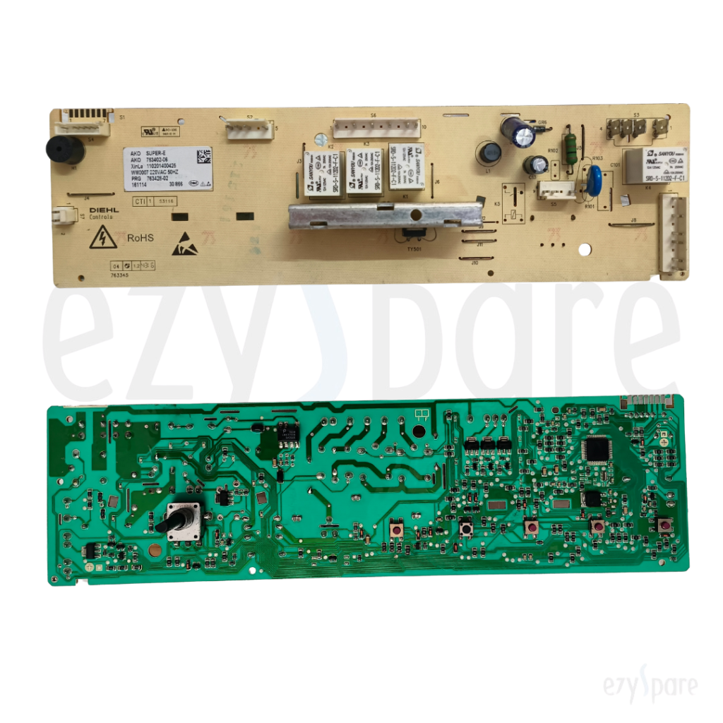 Media Front Load Washing Machine PCB - ezyspare.com